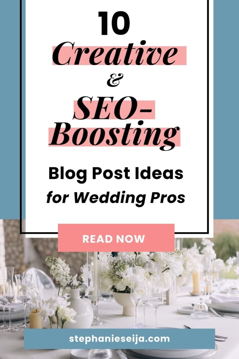 10 Creative Blog Post Ideas for Wedding Pros (Beyond Real Weddings)
